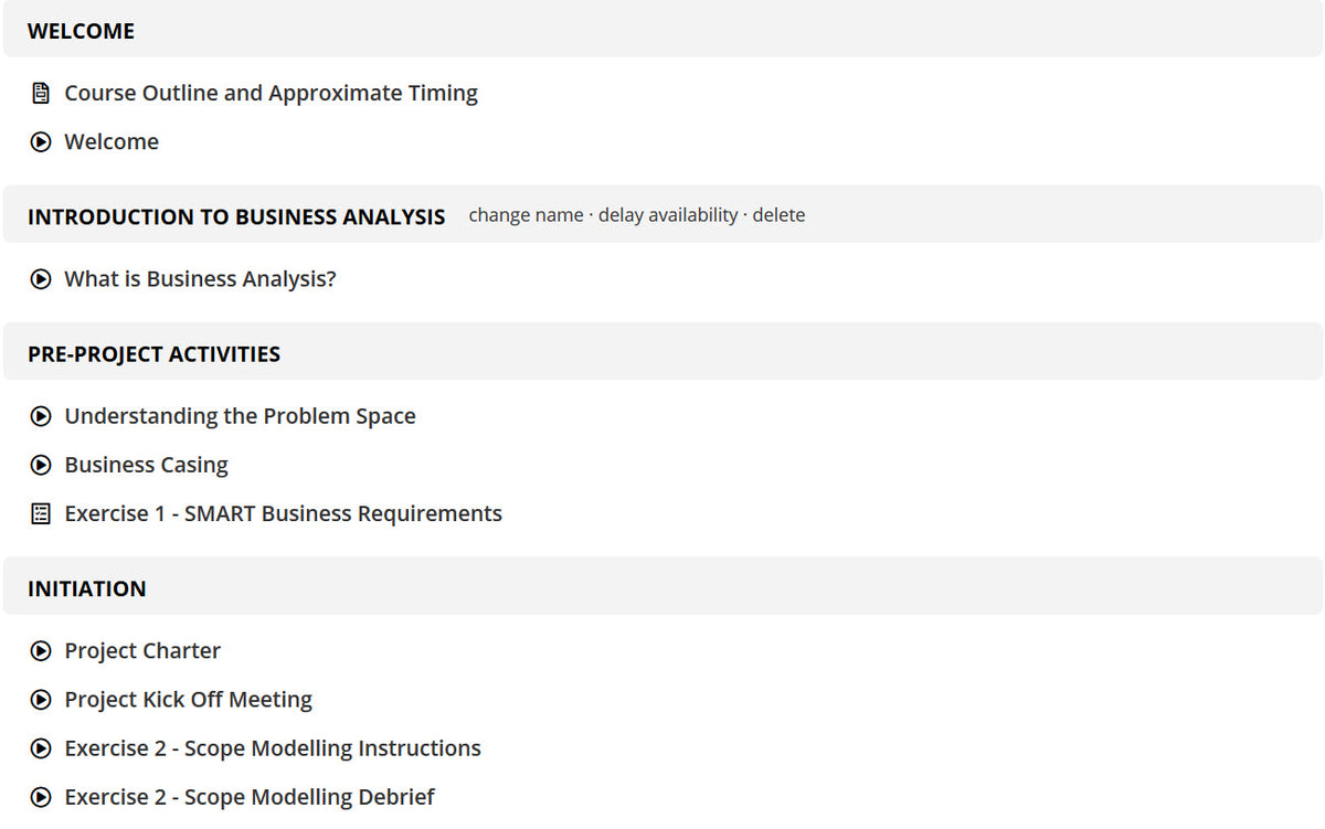 Introduction to Business Analysis (self paced) - 7.5 PMI PDUs/IIBA CDU ...